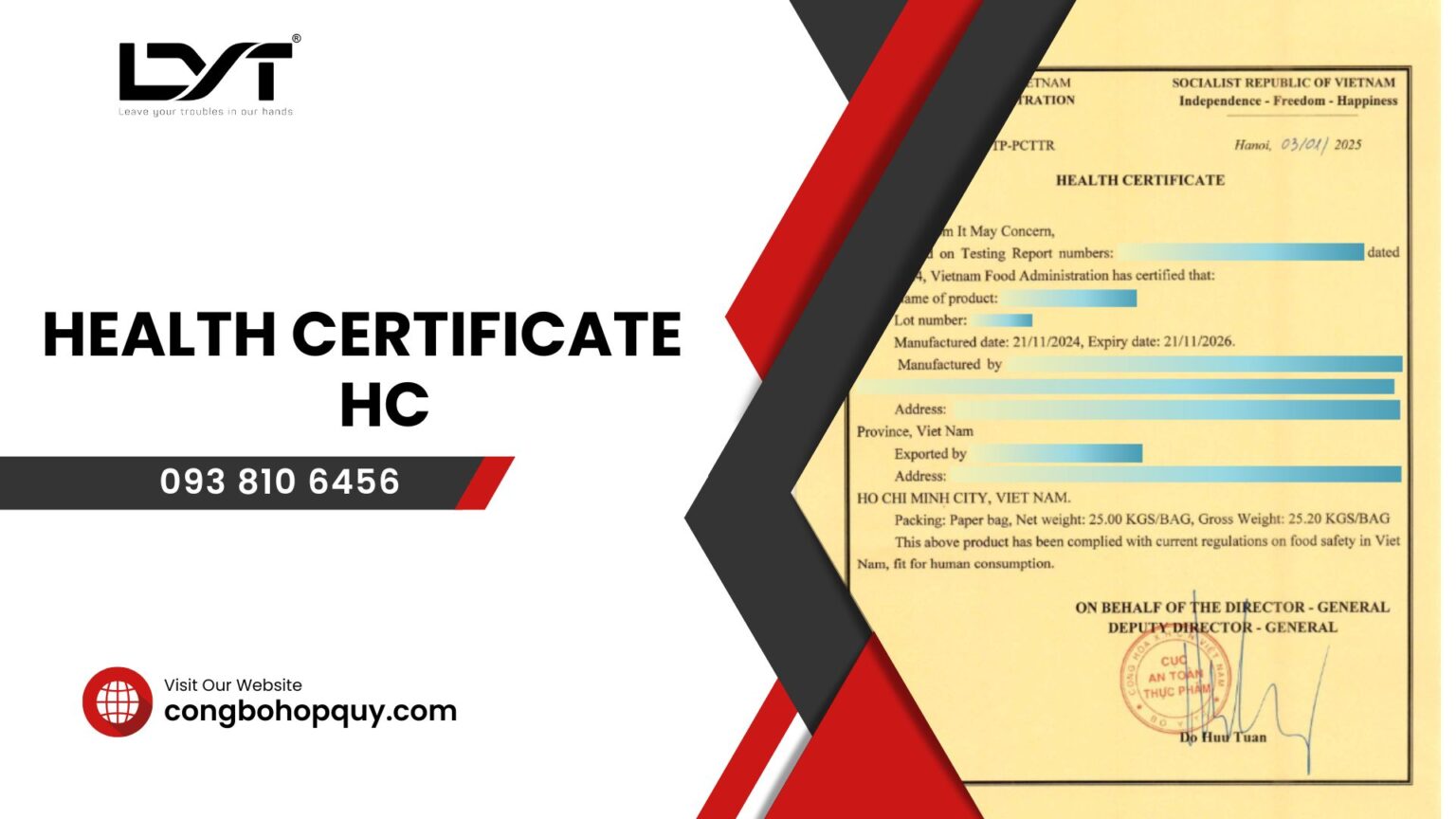 📌 Lưu ý quan trọng khi xin Giấy chứng nhận xuất khẩu Health Certificate ...
